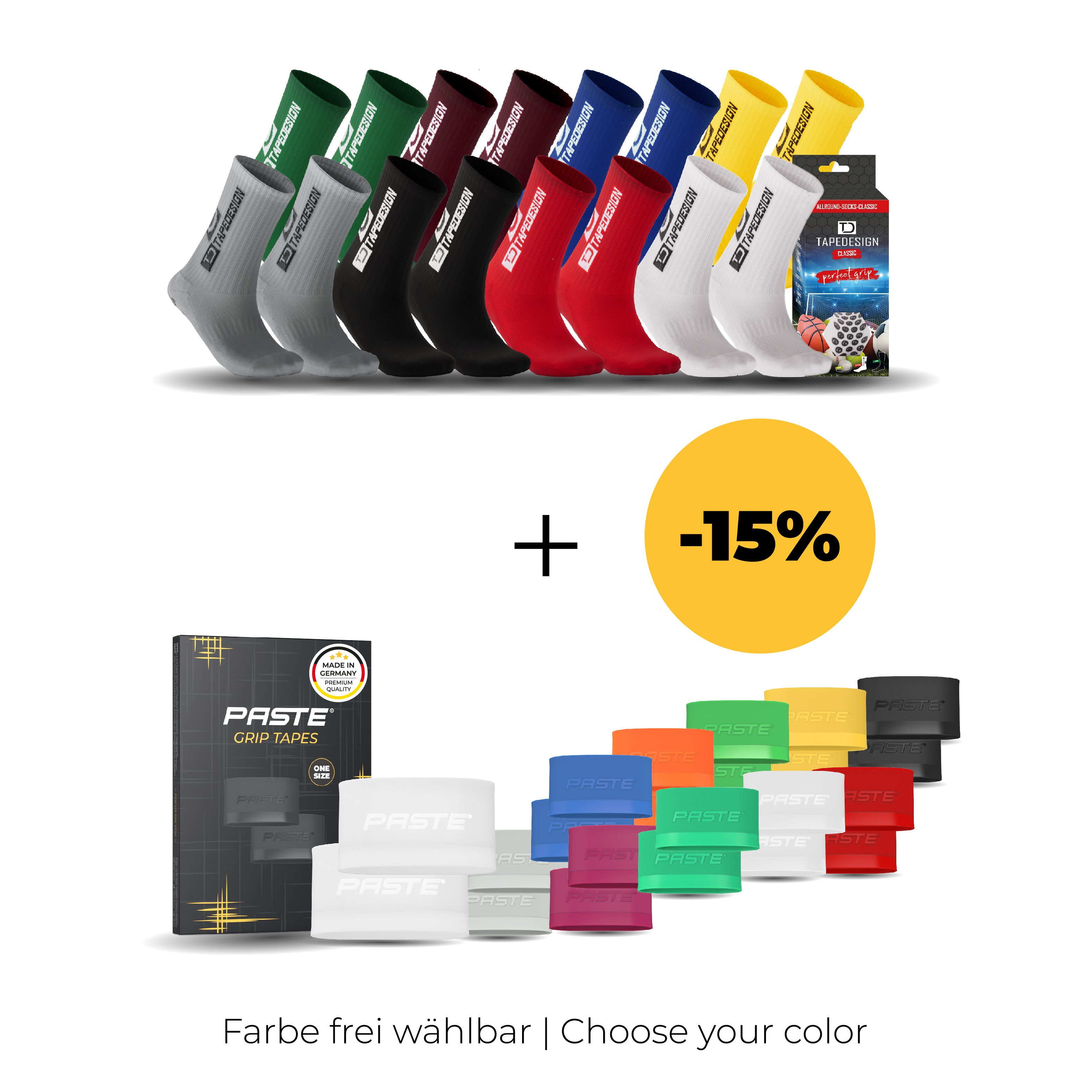 TAPEDESIGN x PASTE Set – Classic Socks, Grip Tapes – PASTE®