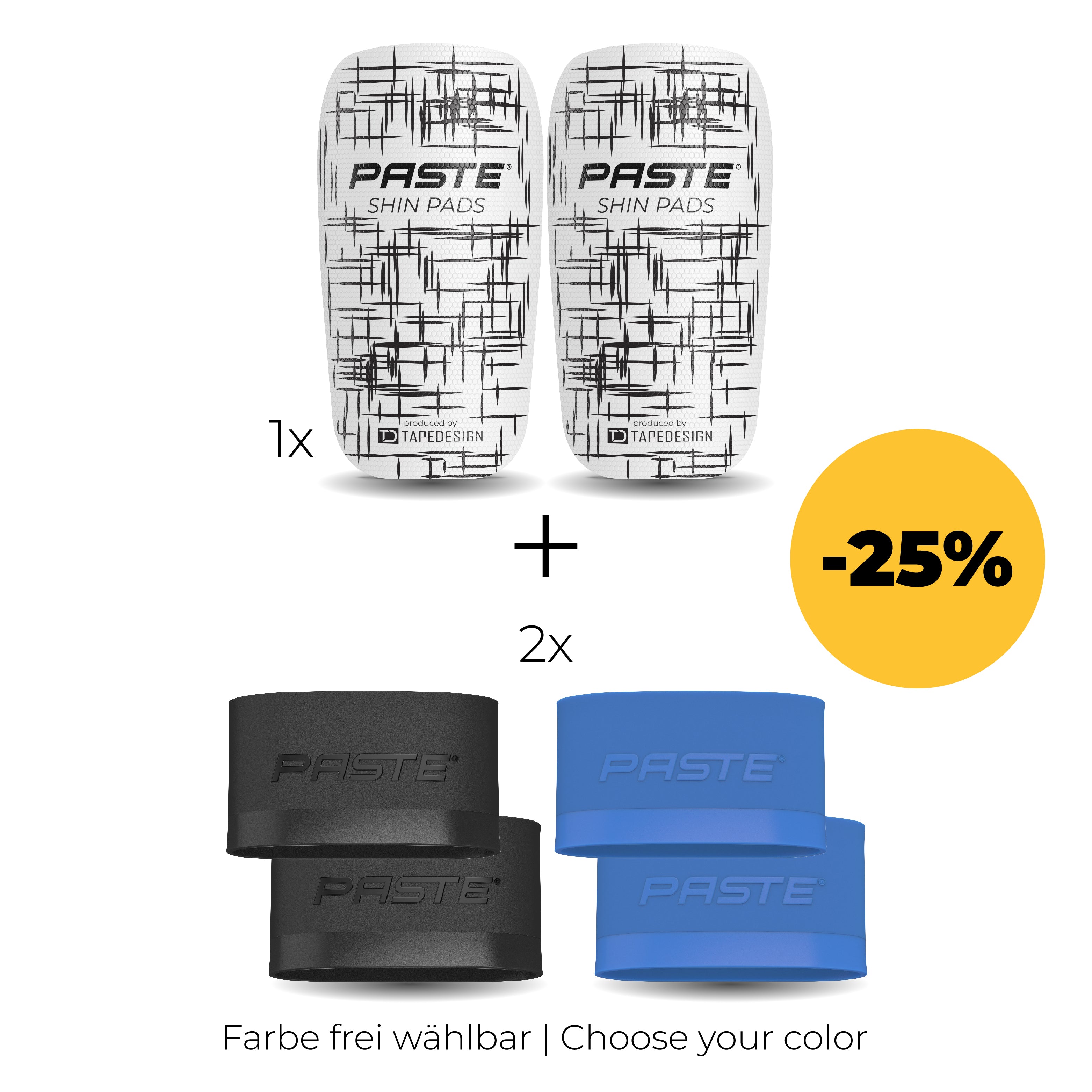PASTE Set - 2 pairs of grip tapes + shin guards CUSTOM – PASTE®